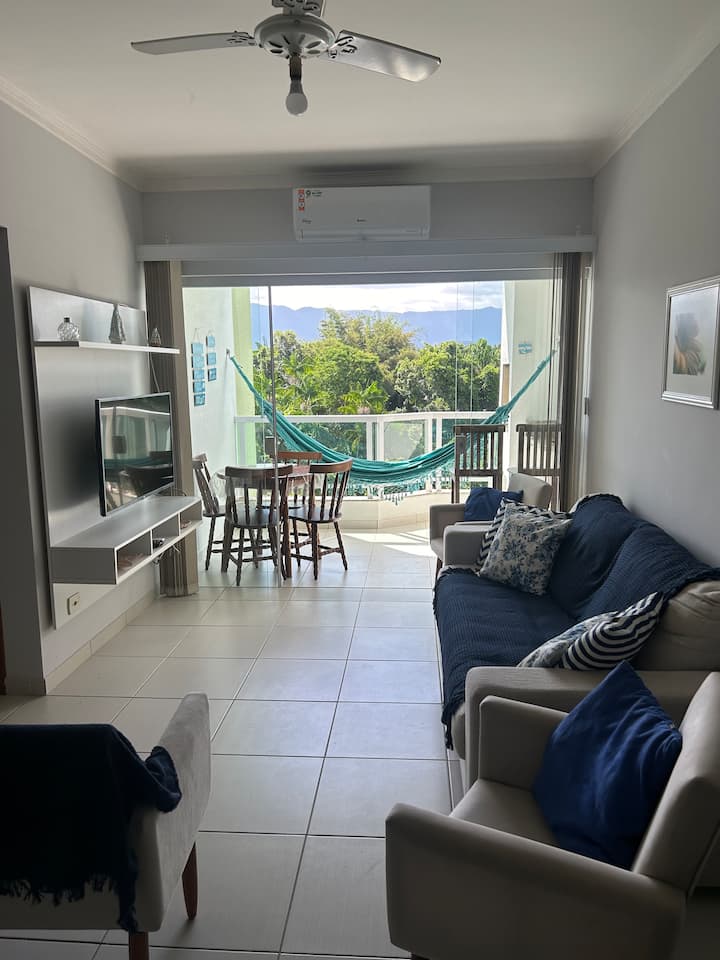 Apartamento Com Linda Vista, Próximo Praia Grande E Tenório - Ubatuba