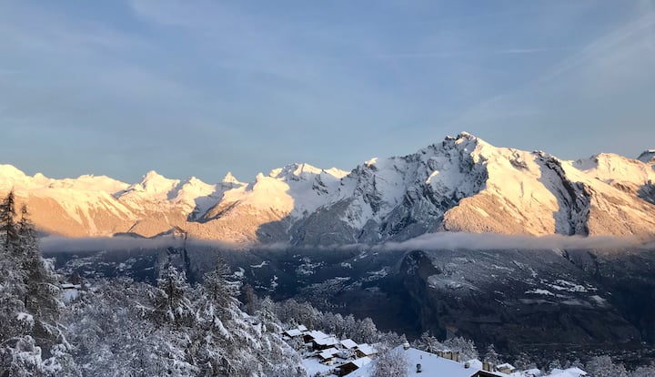 Cosy Flat, Spectacular Views, 5 Mins To Tele-cabin - Nendaz