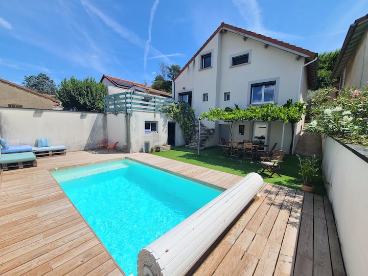 Maison De Ville, Chaleureuse, Piscine Et Terrasse Avec Vue - Valence