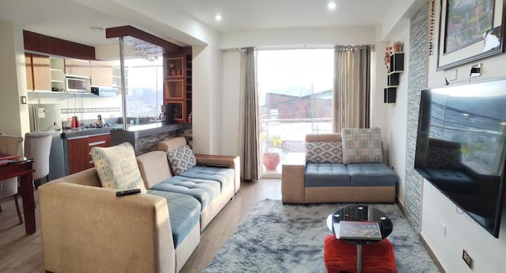 Departamento Amplio, Familiar Con Vista Panorámica - Cuzco