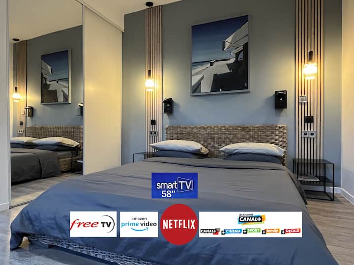 Studio Luxe / Jardin+terrasse 2 Min Gare - Herblay-sur-Seine