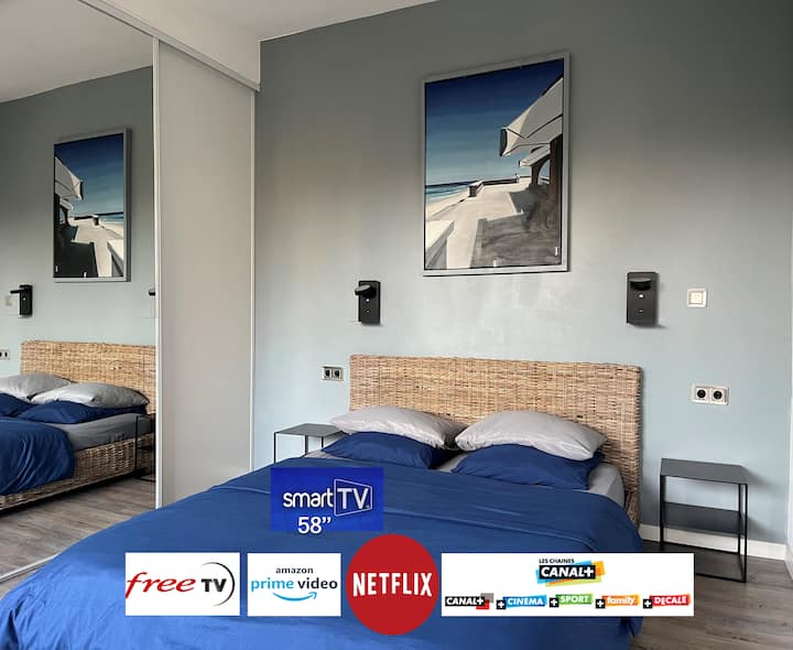 Studio Luxe / Jardin+terrasse 2 Min Gare - Cergy