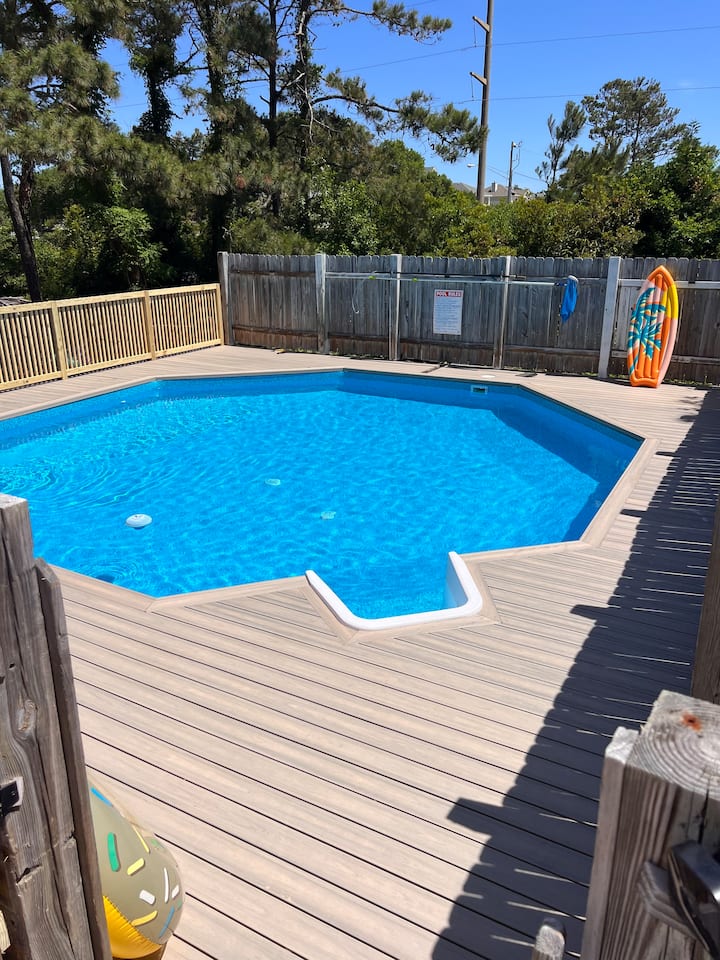 Beach Break Obx 🌊 Pool💧walk To Dunes, Beach ⛰🏖🏄🏽‍♀️ - Nags Head, NC