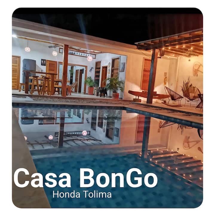 4casabongo, Casa Vacacionalhondatolima Con Piscina - Honda