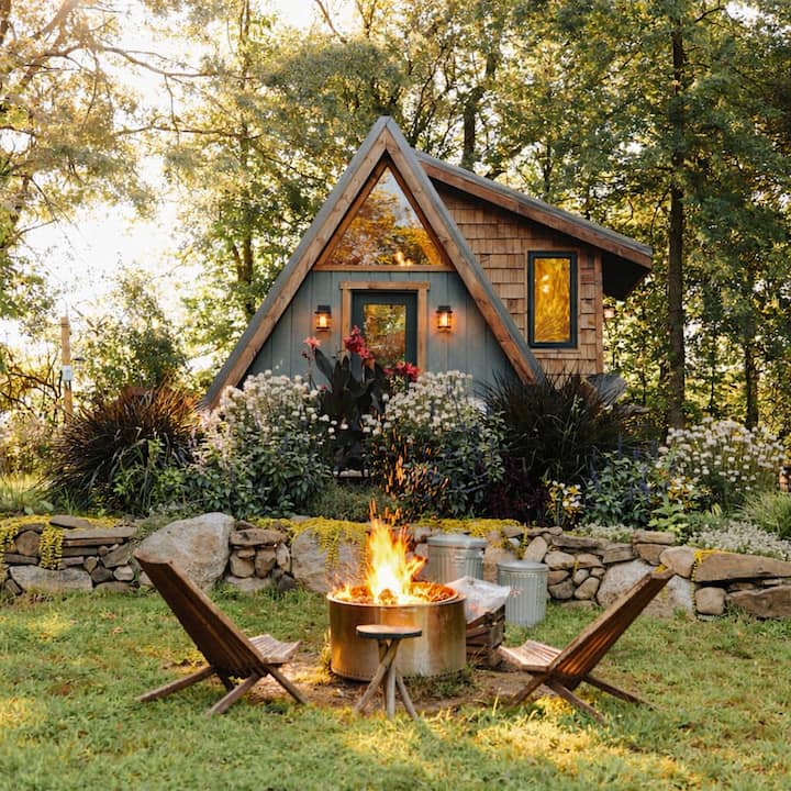 Lux Offgrid Oasis - A Frame Farm + River + Animals - Hudson Valley, NY