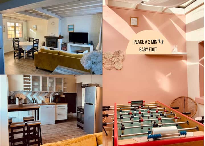 Maison Cosy Plage à Pied • Baby-foot • Garage - Great Britain