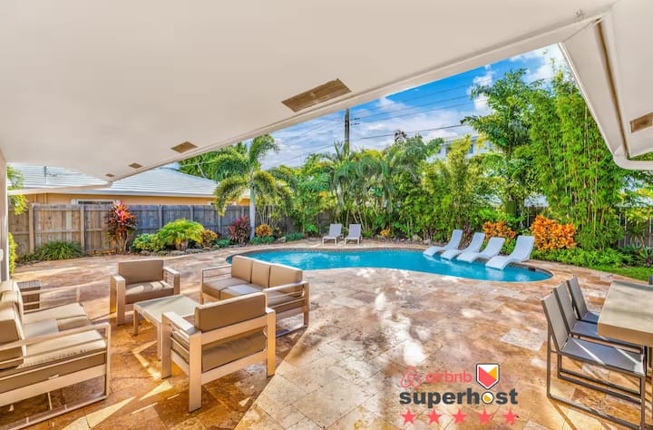 ★★★★★4bd/3ba Villa.close To The Ocean.heated Pool! - Fort Lauderdale