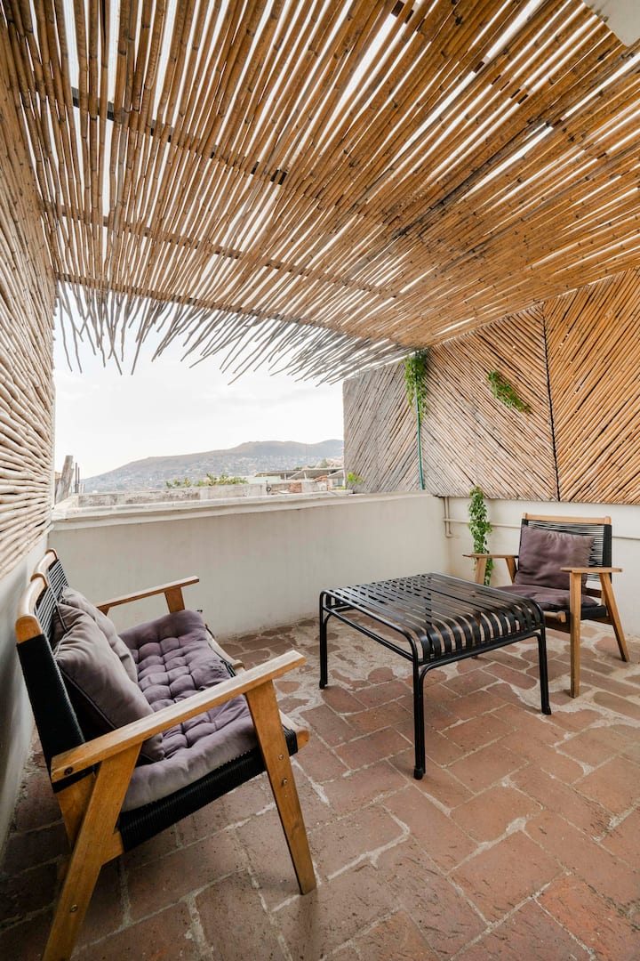 Tiny 3-level Loft | Terrace+pool | Near Santo - Oaxaca