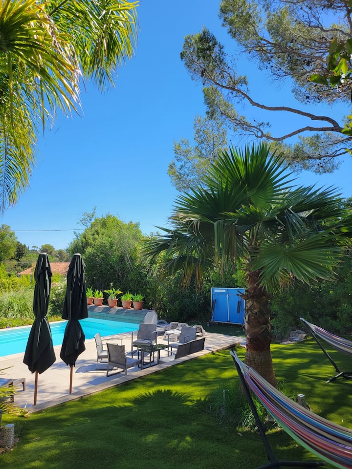 Villa Climatisée, Piscine Chauffée, Terrasses. - Côte d'Azur