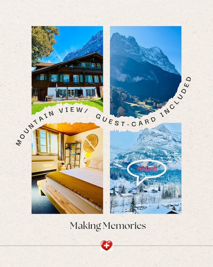 Cozy Studio In Chalet With Beautiful Mountain View - Grindelwald