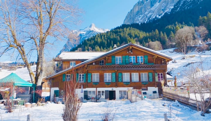 Cozy Studio In Chalet With Beautiful Mountain View - Grindelwald