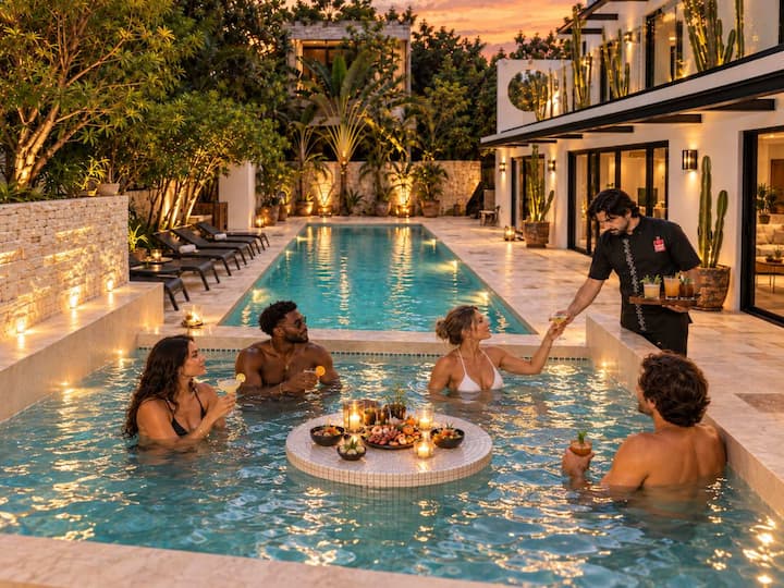 Renovated Modern Villa · 4br · Huge Pool · Gated - Tulum