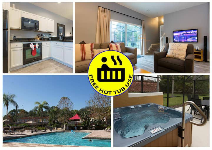 Minutes From Disney 3br 2.5ba Townhome W. Hot-tub - Four Corners, FL