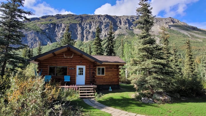 Cozy And Relaxing Blue Moon Log Cabin In Mountains - Alaska