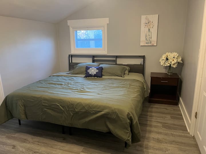 King Bed & Sleeper Couch, City Apt - Binder Park Zoo, Battle Creek