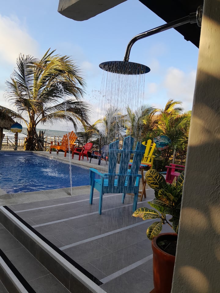 Cabaña Frente Al Mar, Con Piscina. Y Parqueadero . - San Bernardo Del Viento