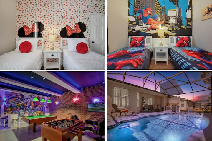 4br Villa W/ Private Pool, Game And Themed Rooms! - Kissimmee, FL