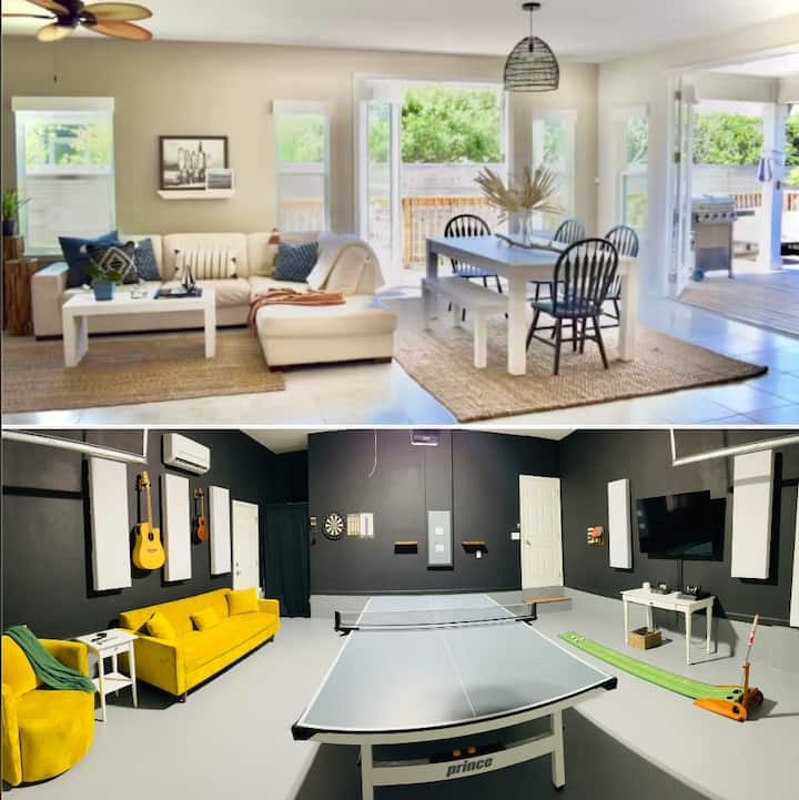 Minute Walk Private Beach Access-game Room-hot Tub - Vilano Beach