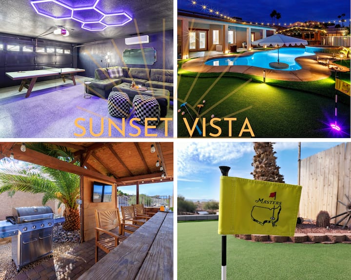 New Design! Game Room+mini Golf/lake Views/poolspa - Lake Havasu City, AZ