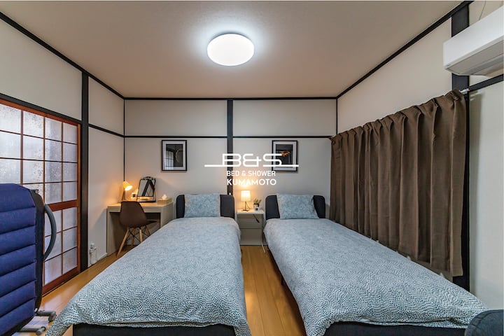 B2【無料駐車場202】繁華街から徒歩圏内、築50年のapをリノベーション阿蘇高千穂などの観光拠点に - Kumamoto