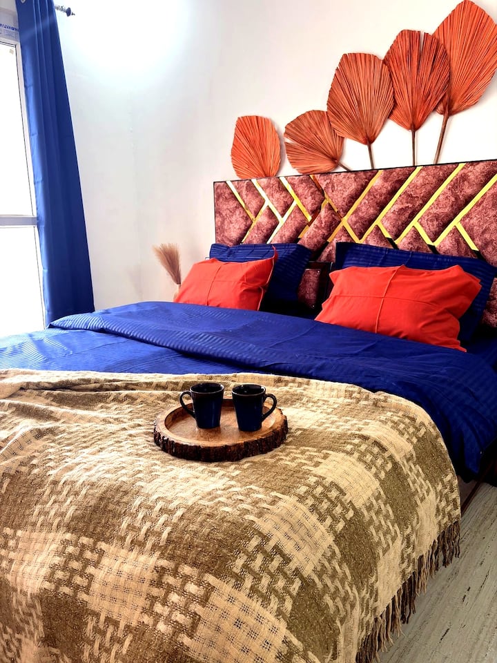Palm & Pampas Ganga View Boho Stay Couple Retreat - Rishikesh