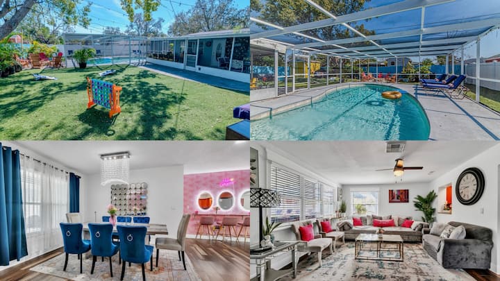 Salted/heatedpool 5bdr3bath 9 Minutes 2 Cl Beach - Clearwater Beach, FL