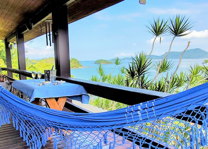 Casa_mar_azul, Magnífica Vista Mar, Praia 70 M - Ilha Grande