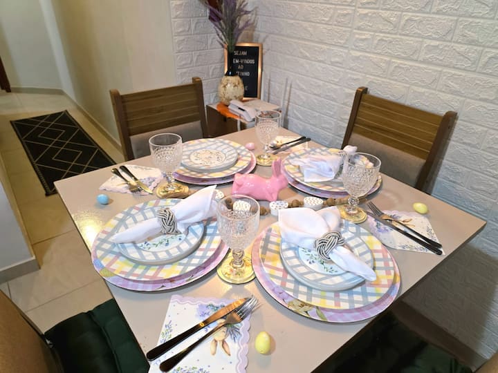 Apê 2qts/garagem/cozinha/decoração/wi-fi 450mb/pet - Campos do Jordão