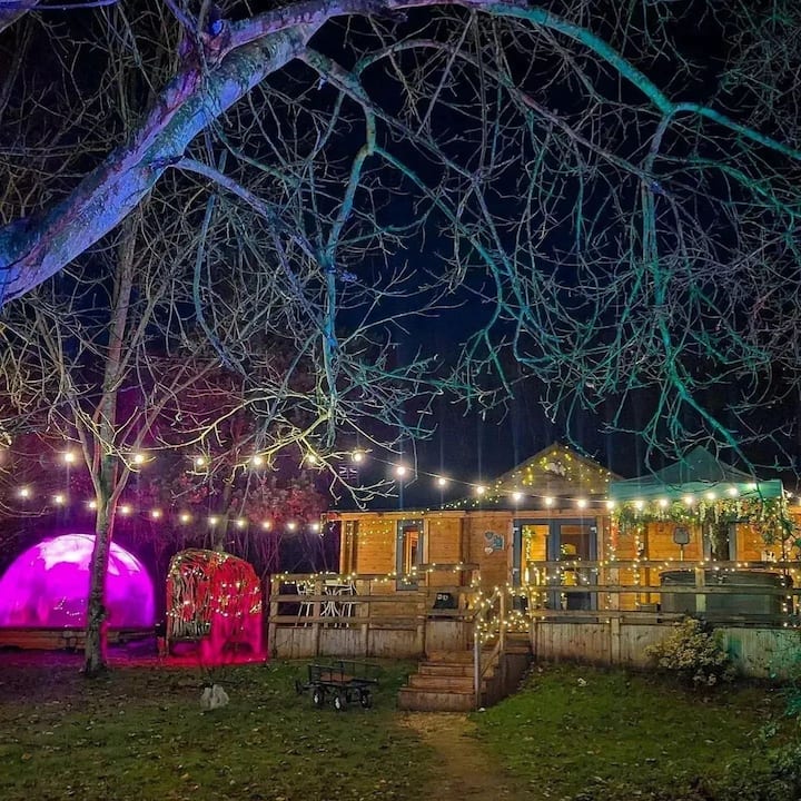 Owl Lodge + Hot Tub, Cinema Dome & Spa - Inglaterra