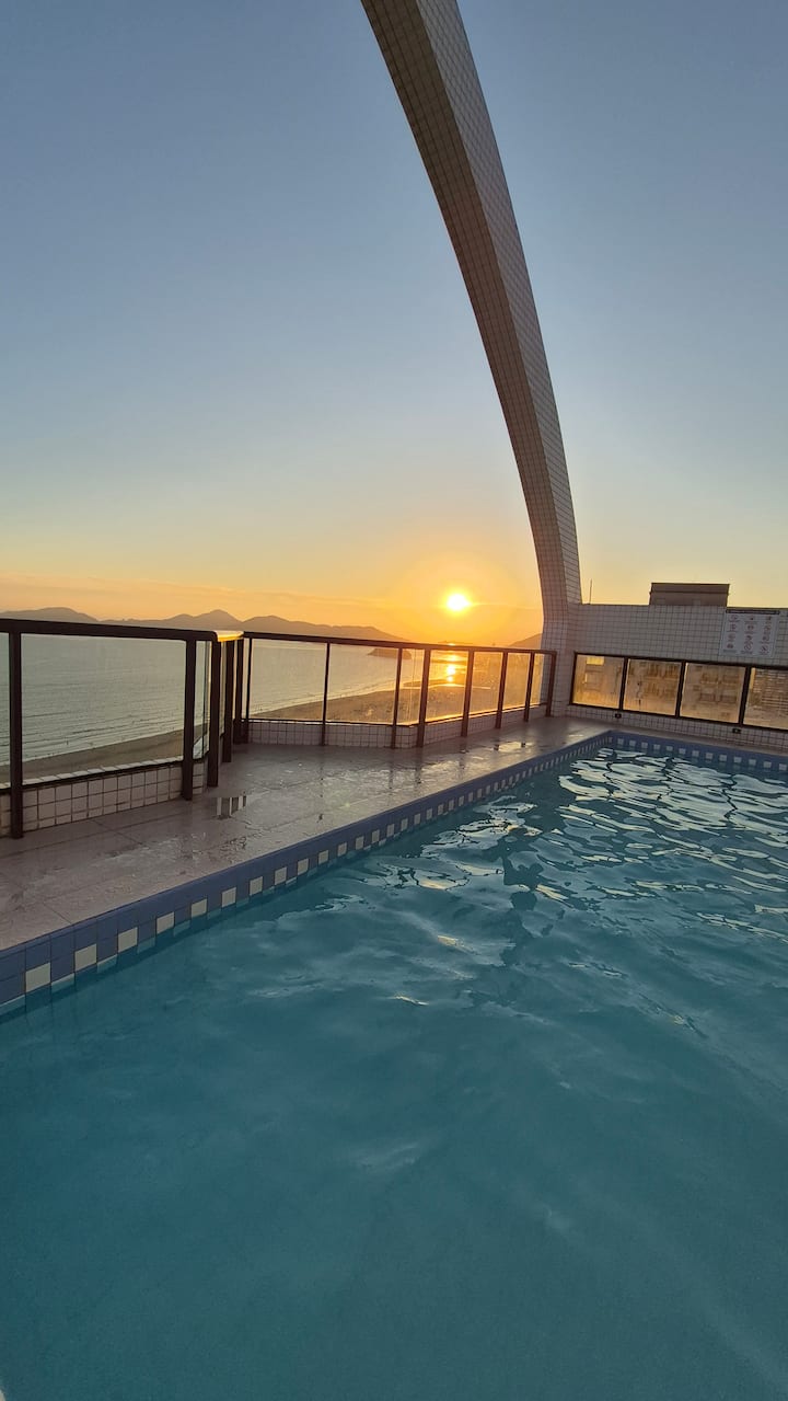 Decorado C/vista Privilegiada E Piscina! - Santos