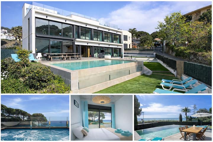 Vcb Beach * 2 Pools * Beachfront * Sleeps 15! - Sant Pol de Mar