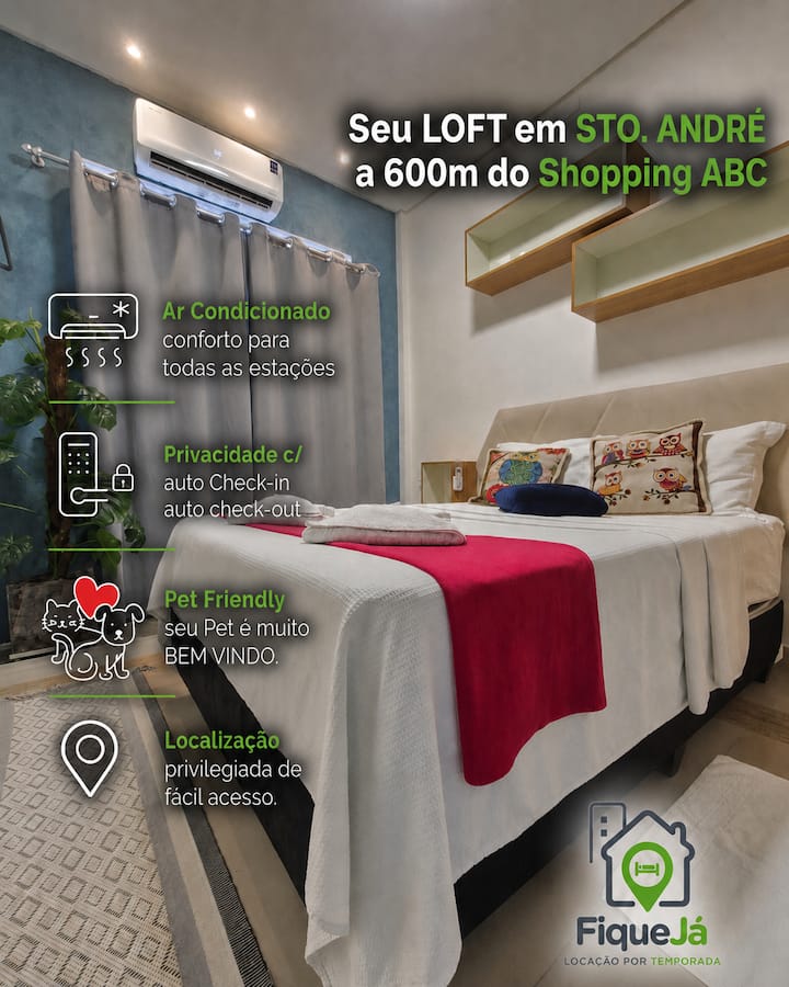 Loft Encantador Ao Lado Shopping Abc (Sem Garagem) - Santo André