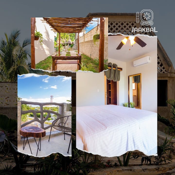 Estancia Relajante- C/balcón, Vista Jardín+parking - Tulum