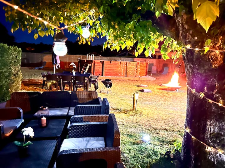 Maison Landaise Avec Piscine à 5mn De L'océan - Vielle-Saint-Girons