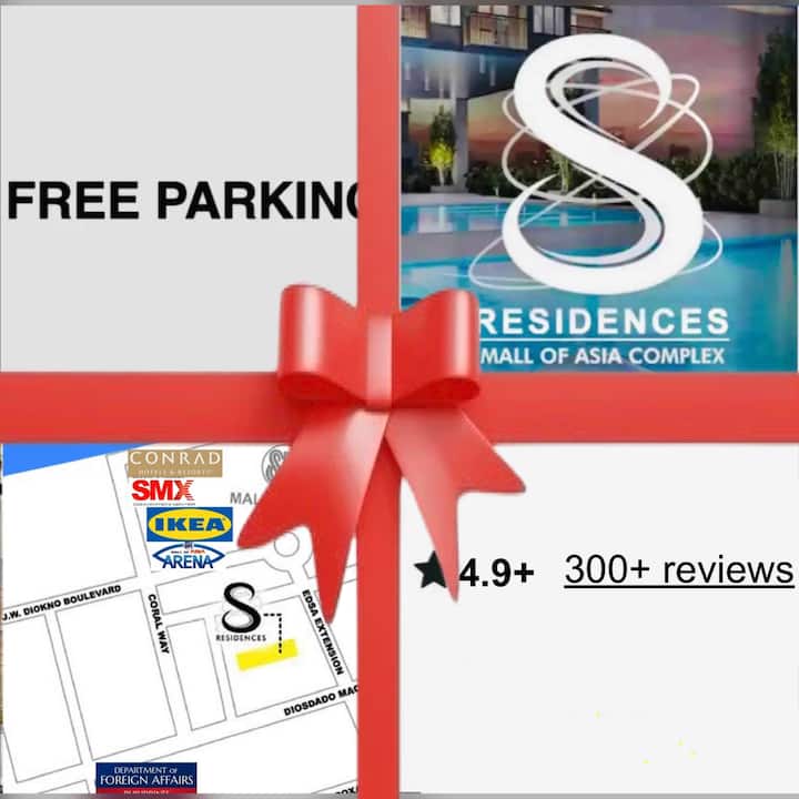 A Hassle-free Stay @Moa Sa5-1 Free Parking Balcony - Pasay