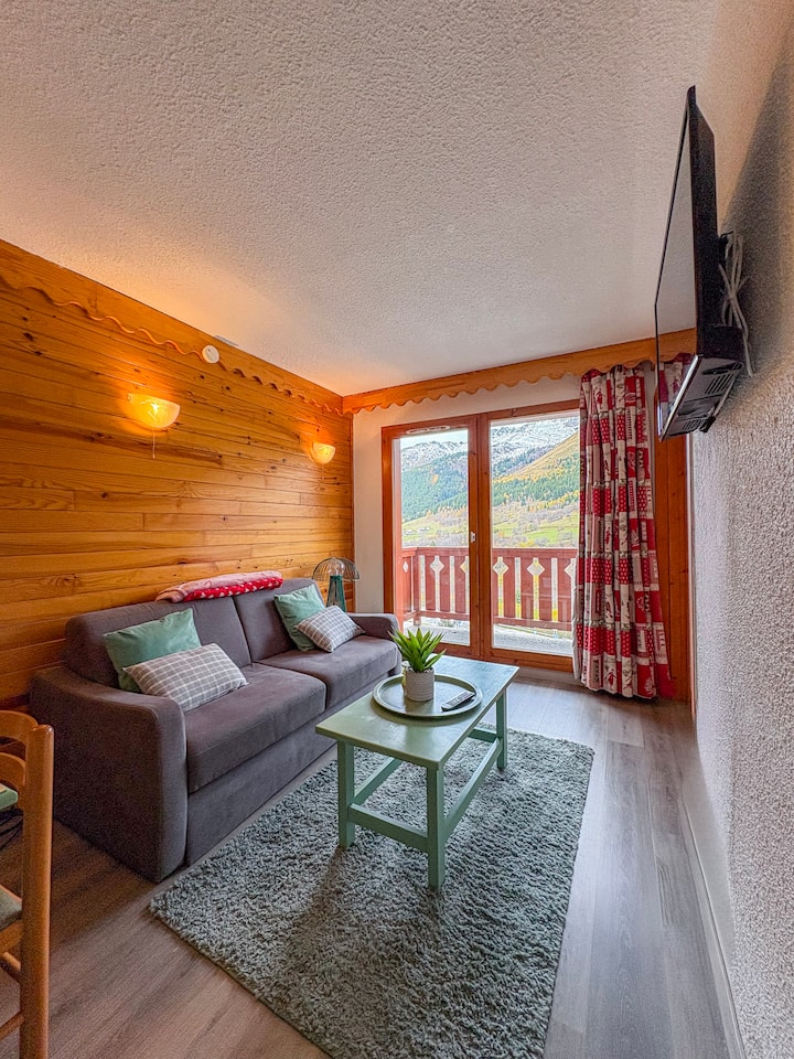 A3/209 Appt 4/6 Couchages Au Pied Des Pistes - Saint-François-Longchamp