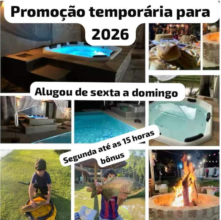 Chácara Vorineu Pesca Piscina Jacuzzi E Paz é Aqui - Socorro