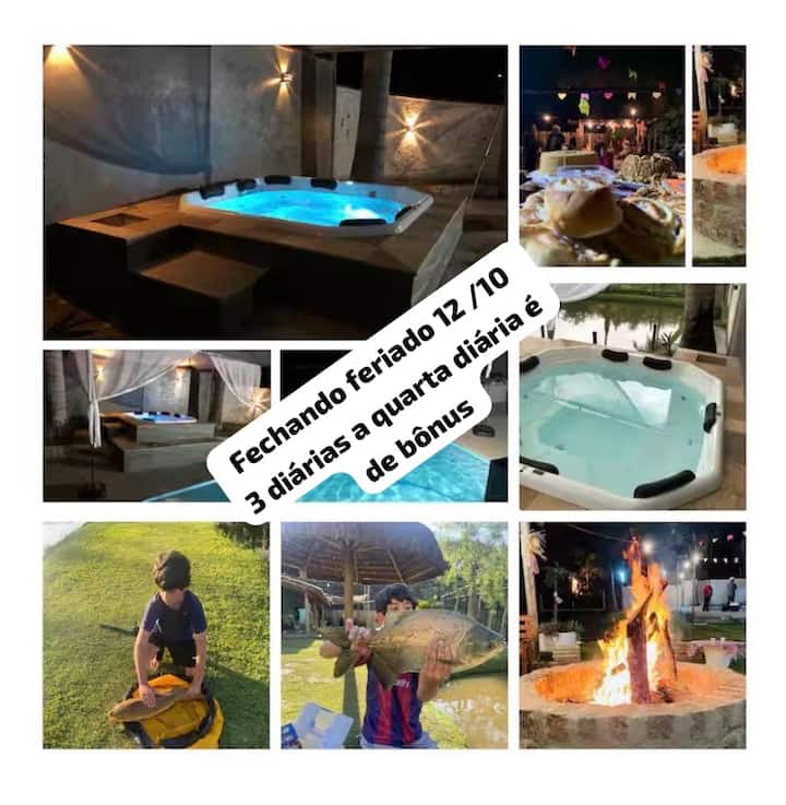 Vorineu Farm Fishing Pool Jacuzzi And Peace Is Here - Socorro, Brazil