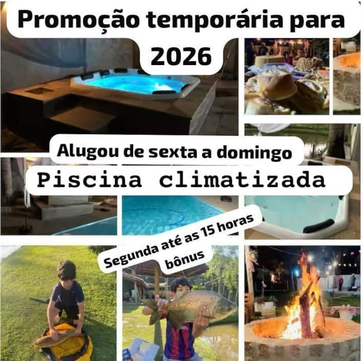 Chácara Vorineu Pesca Piscina Jacuzzi E Paz é Aqui - Socorro