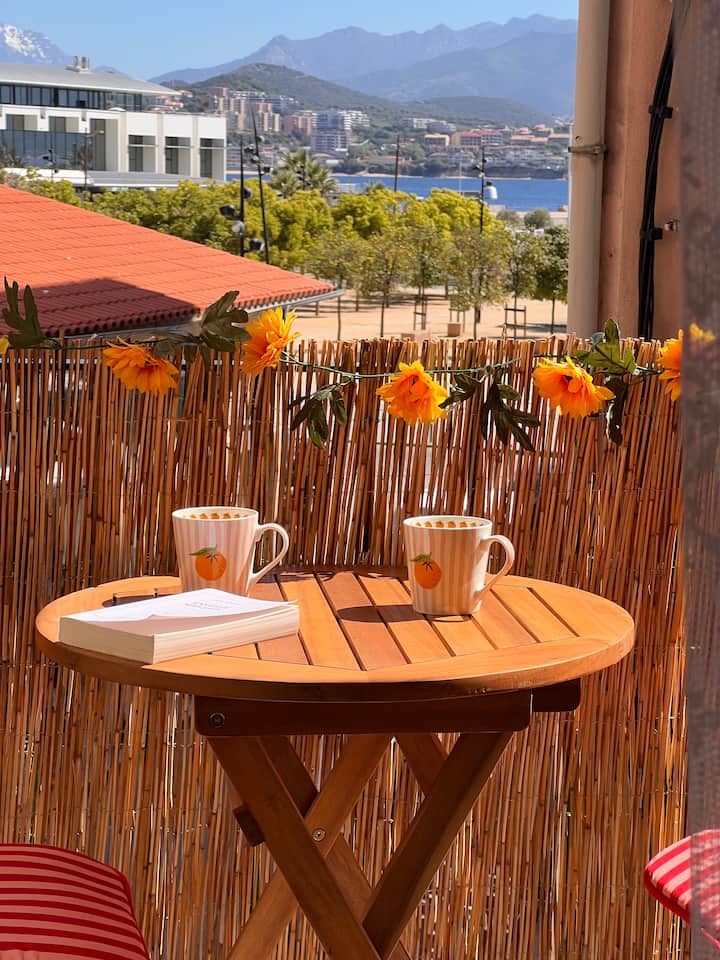 Appartement Cosy, Balcon Vue Mer, Hyper Centre - Ajaccio