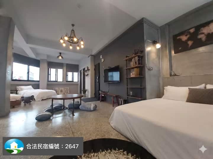 哈克行旅 5人大套房 專屬廚房 露臺 異國美食街 - Hualien County