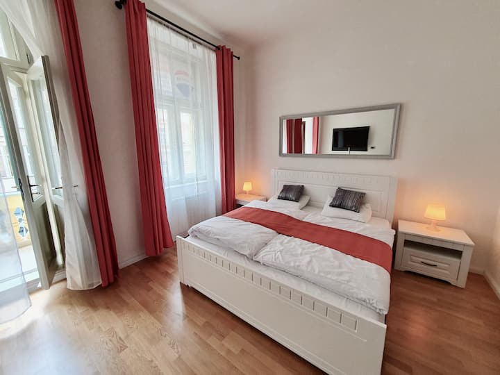 Center Apartment By Wenceslas Square With Balcony - براغ