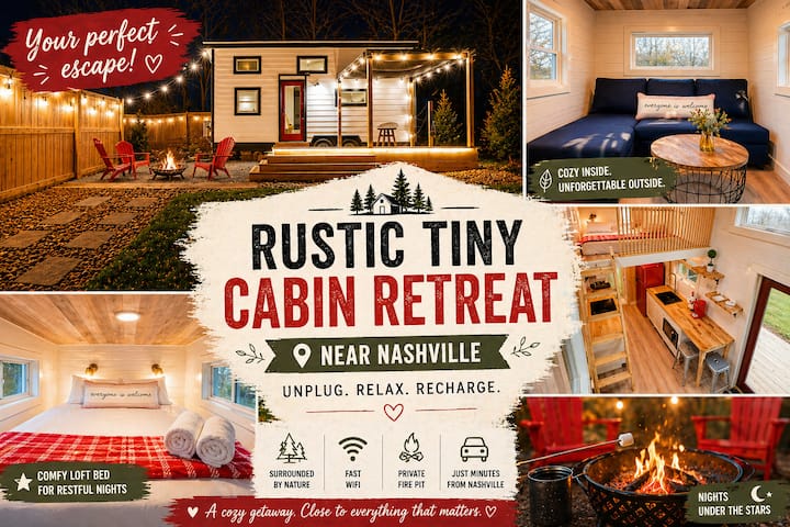 Rustic Tiny Cabin Retreat | Near Nashville - Nashville, TN