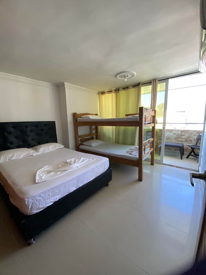 Apto 1001 Hermoso Piso 10 Balcón /Rodadero - Santa Marta