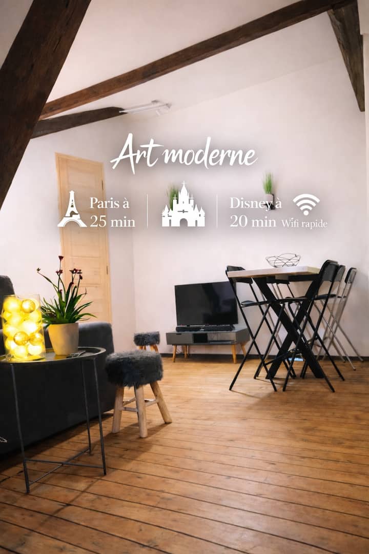 Appartement Art-moderne ♟ Entre Disney Et Paris - Bussy-Saint-Georges