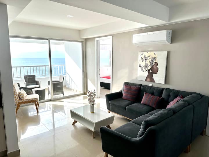Apartamento Moderno, Frente Al Mar En Bocagrande - Cartagena