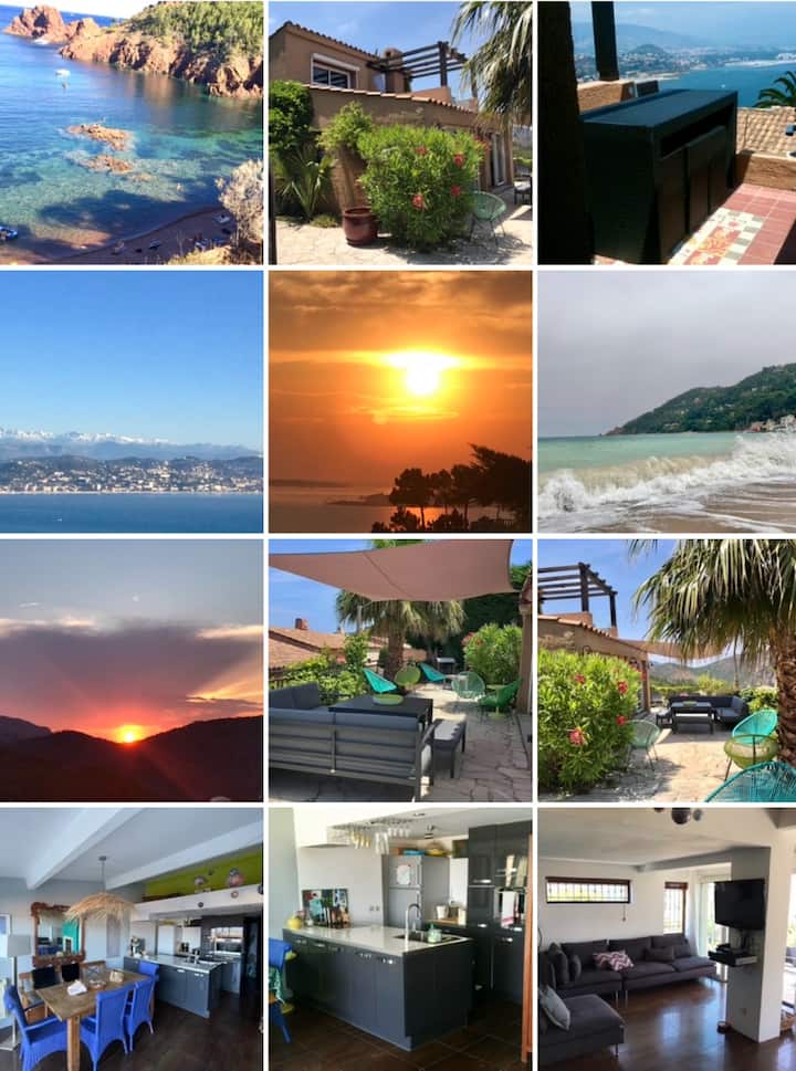 Villa Vue Mer Et Montagne - Théoule-sur-Mer