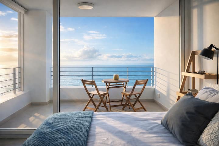 Exclusiva Vista Total Al Mar + Piscina Climatizada - Concón