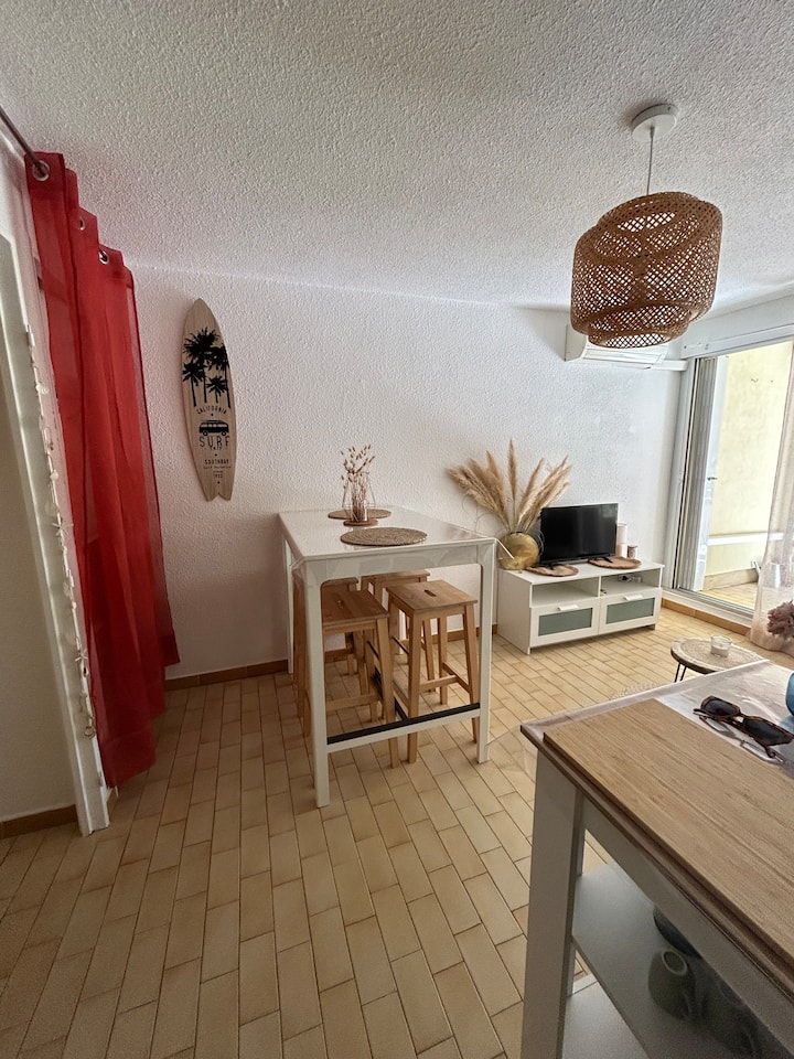 Studio Rez-de-jardin Climatisé à 100m De La Plage - Plage Sud - Le Grau-du-Roi