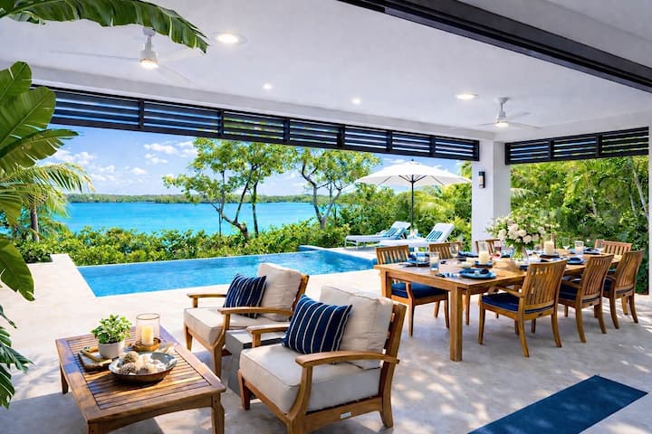 Oceanfront 4br Lux Oasis Pool Beach Gym Staff - Montego Bay